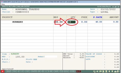How To Create Scrap Issue Challan Entry In Fmcg Setup Of Marg Software