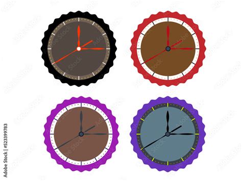 Wall Clock Vector Art Icons And Graphics For Free Image Eps Clock Vectors And Illustrations