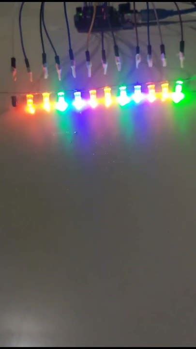 Best Arduino Project By Led Light Cool Dancing Led Circuit With Arduino Unoshorts Viral Short