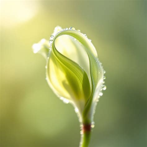 Free Glistening Tender Bud Image Spring Bud Dewdrops Download At