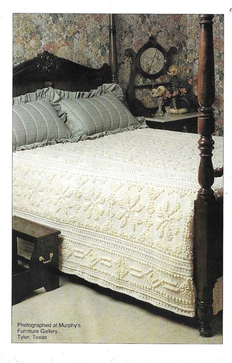 Vintage Crochet Bedspread Pattern Pdf Etsy