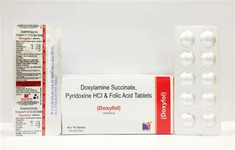 Doxylamine Succinate Pyridoxine Hcl And Folic Acid Tablets At ₹ 600 Box In Ambala