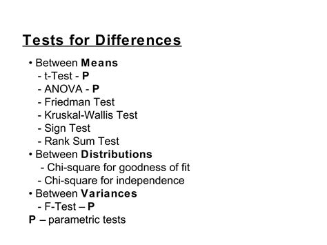 Parametric And Non Parametric Test PPT Educational Assessment Education