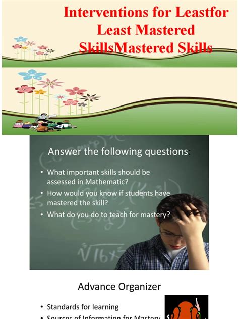 interventions for least learned skills pdf