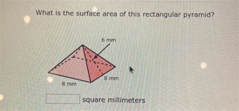 What Is The Surface Area Of This Rectangular StudyX