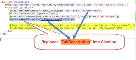 Adding Ckeditor In Mvc 5
