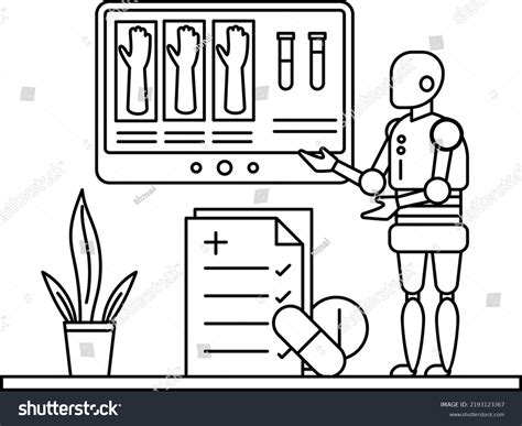 Robot Radiologists Analysing Xrays Using Deep Royalty Free Stock