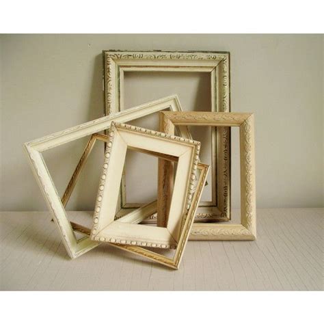 Elegant Antique White Vintage Frames Set Of 5