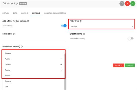 Advanced Filtering Wpdatatables Tables And Charts Wordpress Plugin