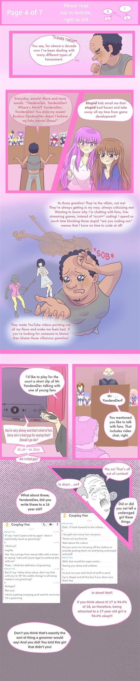 The Trial Of Yanderedev Comic R Osana