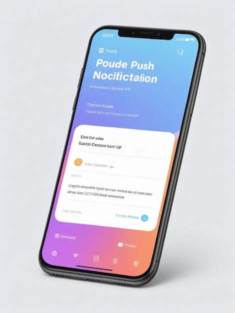 Push Notification Template Mockup Image Ideas Premium Ai Generated Image