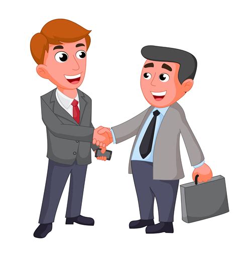 Premium Vector Two Businessman Shaking Hands
