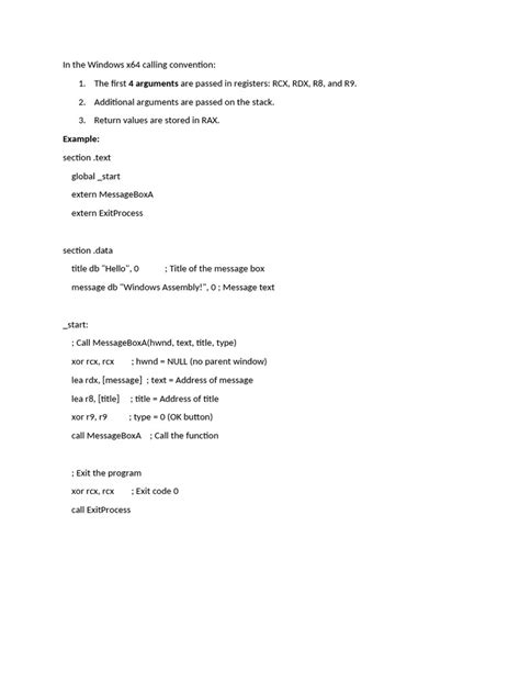 Calling Conventions Pdf