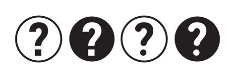 Question Mark Icon Symbol Faq Questions Symbol On A White Background
