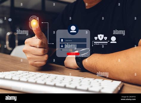 Captivating Digital Illustrations Capturing Scanning Fingerprint Cybersecurity Privacy And