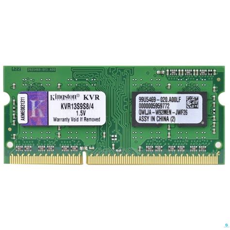 Kingston Memoria Ram Ddr3 4gb 1333mhz Sodimm Kvr13s9s84g Alcaplus