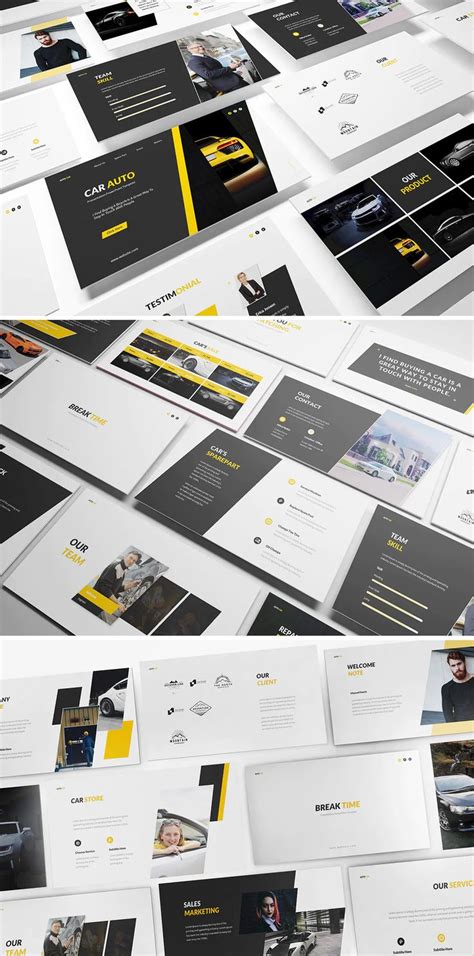 Car Auto PowerPoint Template Powerpoint Templates Powerpoint Templates