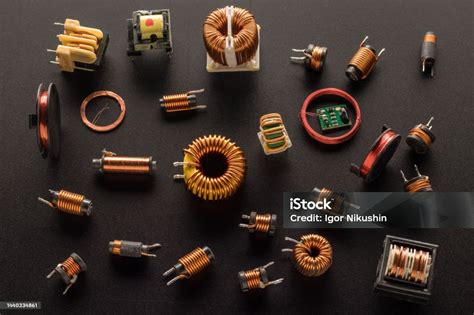 Inductors With A Ferrite Core Inductor Copper Coil And Also Round Rfid