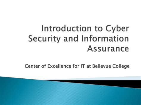Ppt Introduction To Cyber Security And Information Assurance