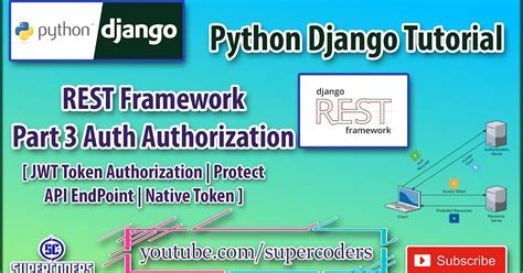 Python Django Rest Framework Tutorial Part 3 Jwt Authorization
