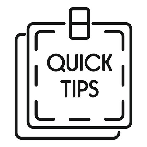 Quick Tip Icon Outline Vector Idea Trick 15152086 Vector Art At Vecteezy