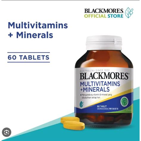 Jual Blackmores Multivitamins Dan Minerals 60 Shopee Indonesia