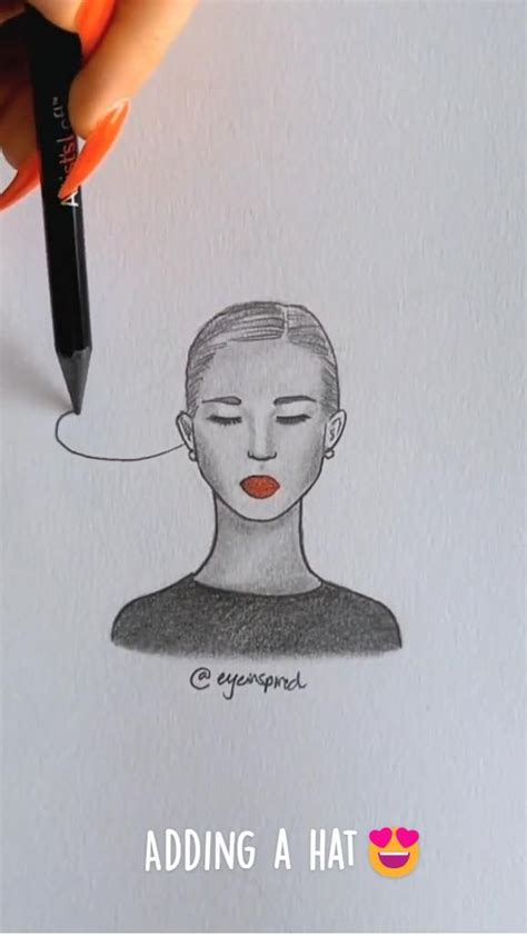 Adding A Hat Drawing Techniques Art Tutorials Drawing Techniques Drawings