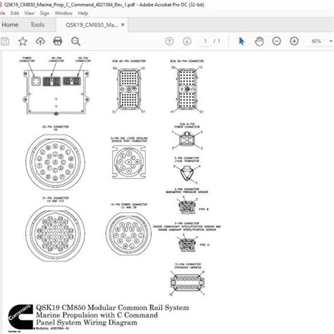 Cummins Qsk19 Cm850 Modular Common Rail System Marine Propulsion With C