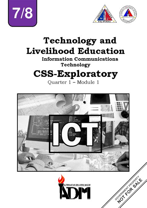 Computer System Servicing Grade 8 Module 1 Technology And Livelihood Education Information