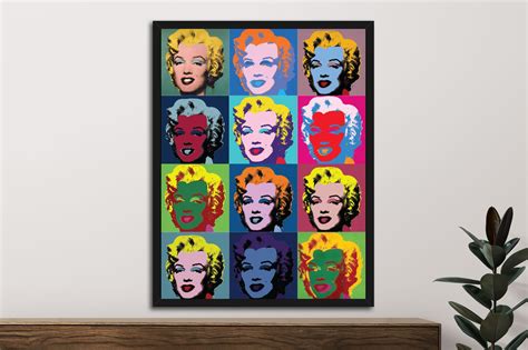 Warhol Canvas Print Warhol Marilyn Monroe Pop Art