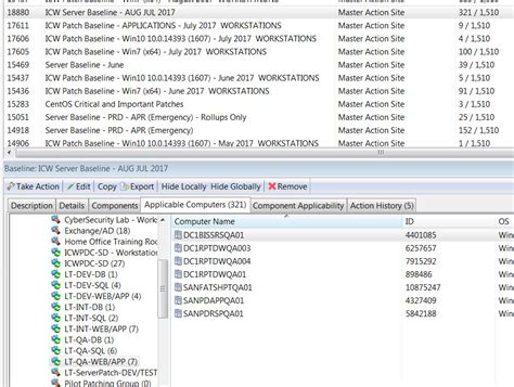 Fixlet Compliance By Computer Group V17 Applicable Fixlets