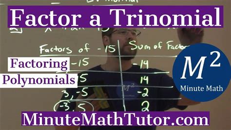 Factor A Trinomial Factoring Polynomials College Algebra
