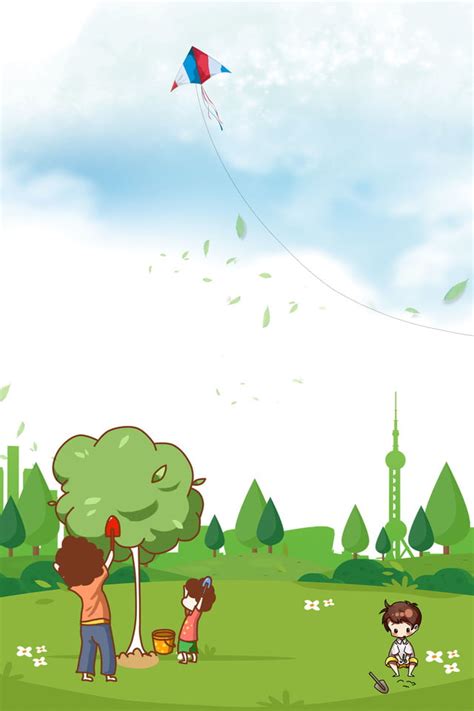 그린 트리 심기 축제 환경 창조적 합성 식목일 단순한 녹색 식물 모종 나무들 크리에이티브 합성 연 배경 식목일 단순한 녹색