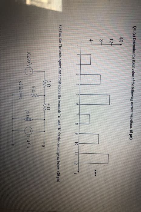 Solved Q4 A Determine The RMS Value Of The Following Chegg Com