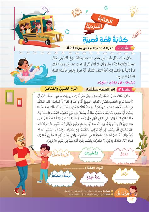 نموذج كتابة قصة قصيرة اللغة العربية تواصل2 رابع ابتدائي المنهج المصري