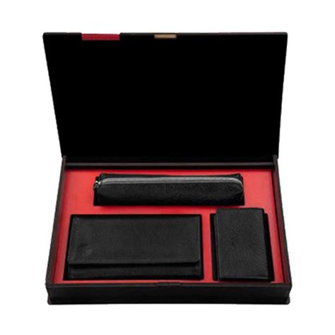 ست هدیه چرم سه تکه زنانه سیمون نوین چرم استاف مارکت فروش عمده