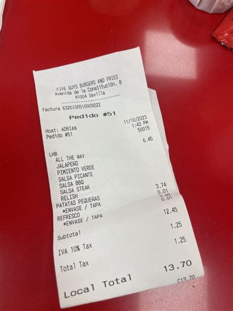 [스페인] 세비야 파이브가이즈 Five Guys 주문하는 법 가격 후기 Ohdi Travel