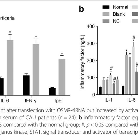 Increased Protein And Mrna Expressions Of Osmr And Jak Stat3 Signaling Download Scientific