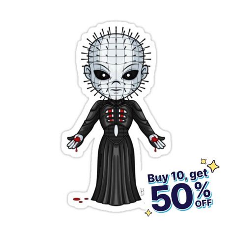 Chibi Pinhead Sticker For Sale By Zombiegirl01 In 2024 Chibi Vinyl Decal Stickers Stickers