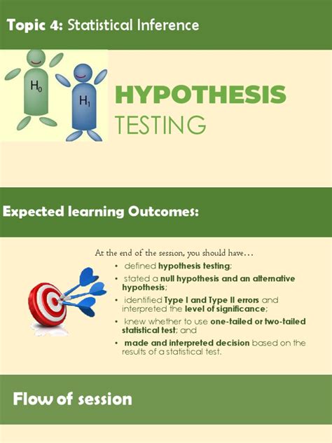 U2t4 Session 3 Introduction To Hypothesis Testing Sy2223 Pdf Statistical Hypothesis Testing