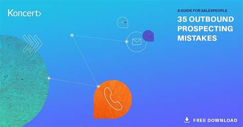 Sales Guide 35 Outbound Prospecting Mistakes Prospecting Sales