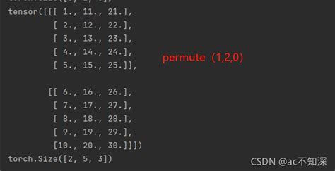 pytorch中permute 函数用法实例详解 python 脚本之家