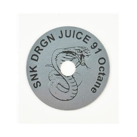 Cobra Octane Label Custom Made Automotive Labels