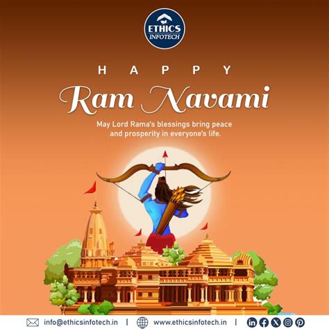 Ethics Infotech On Linkedin Ramnavami Jaishreeram Lordram Divinecelebration Devotion