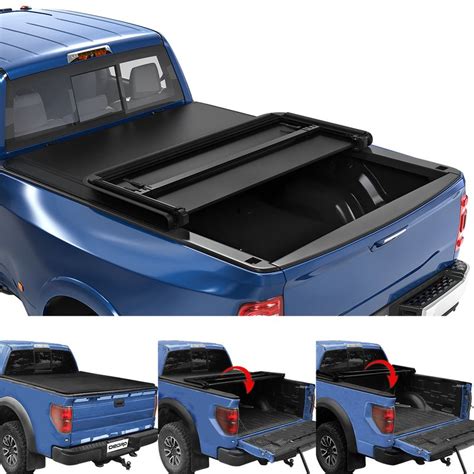 Oedro 55ft Soft Tri Fold Truck Bed Tonneau Cover For 2009 2014 Ford