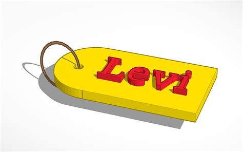 3d Design Key Chain Tinkercad