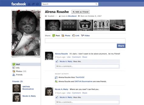 Alrena Roushes Facebook Profile The House