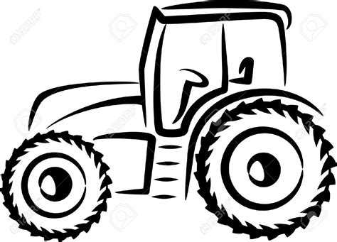 Outline Drawing Of Tractor Free Download On Clipartmag