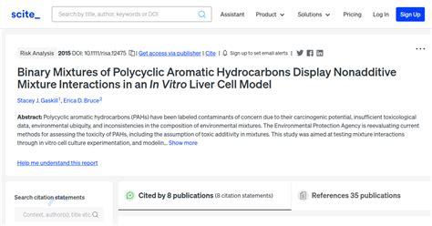 Binary Mixtures Of Polycyclic Aromatic Hydrocarbons Display Nonadditive Mixture Interactions In