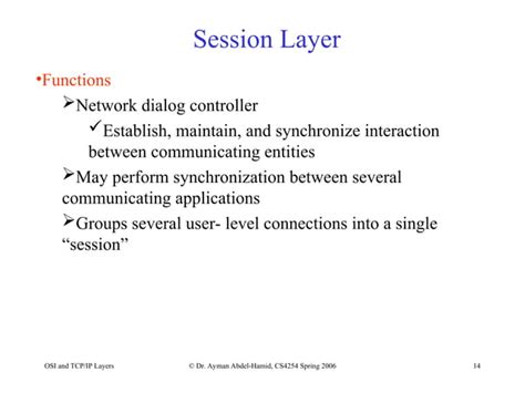 Ositcpiplayers And Differences Between Them Ppt